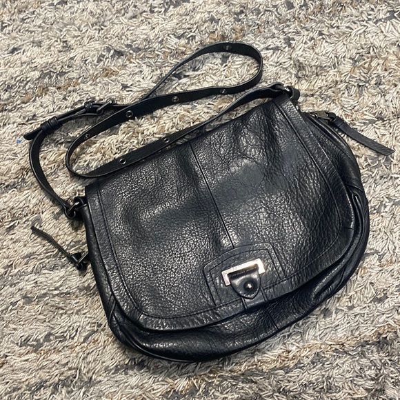 Perlina | Bags | Perlina Black All Leather Crossbody Bag Purse | Poshmark